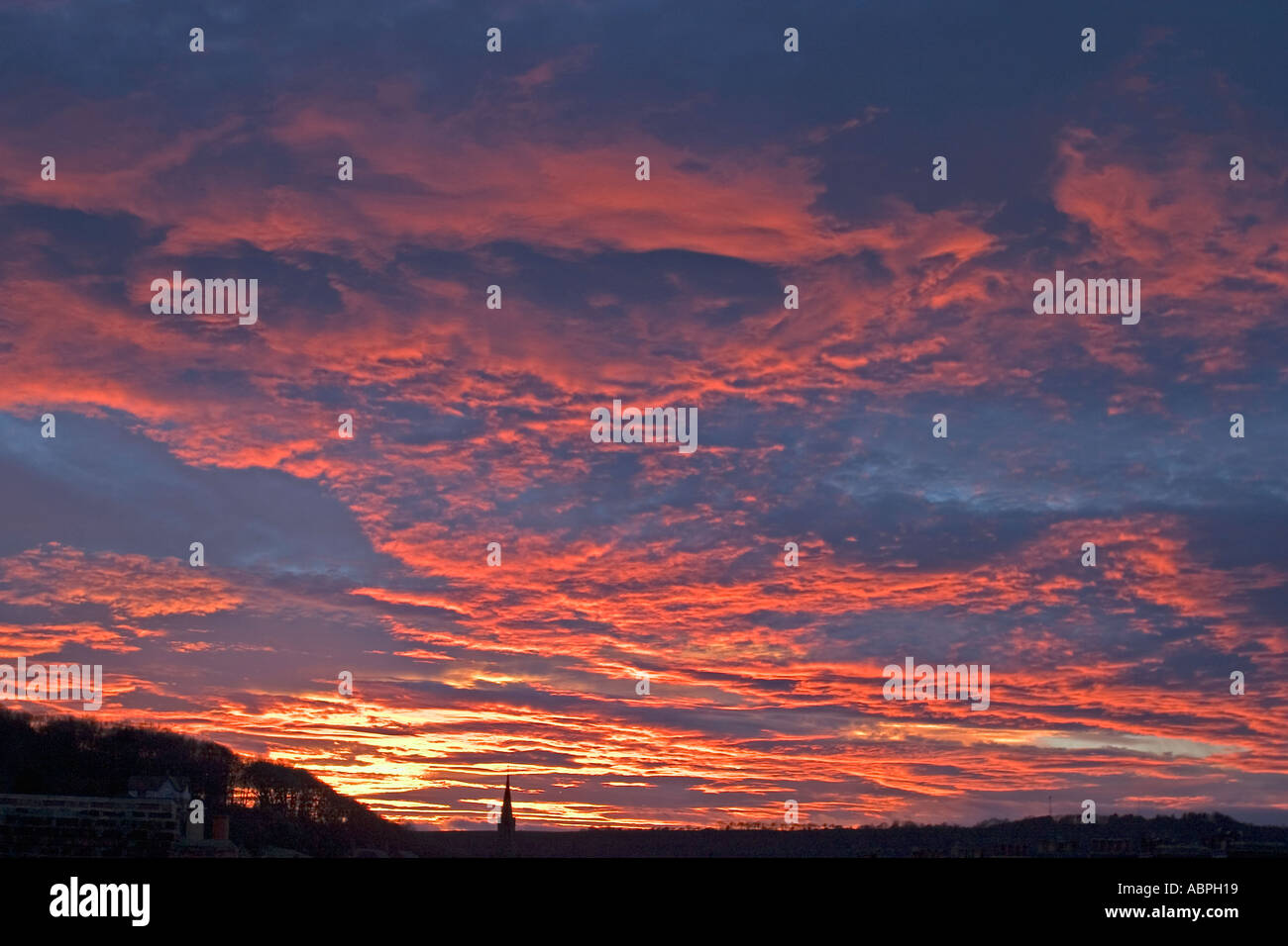 Sky at Sunset November UK Stock Photo - Alamy