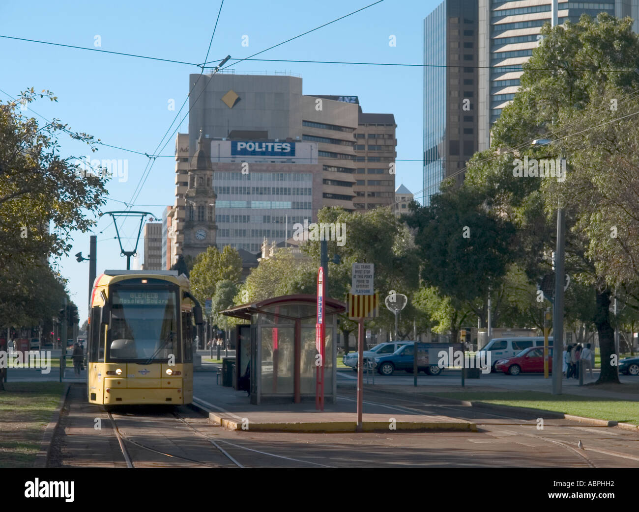 Tram stop victoria square terminus hi-res stock photography and images ...