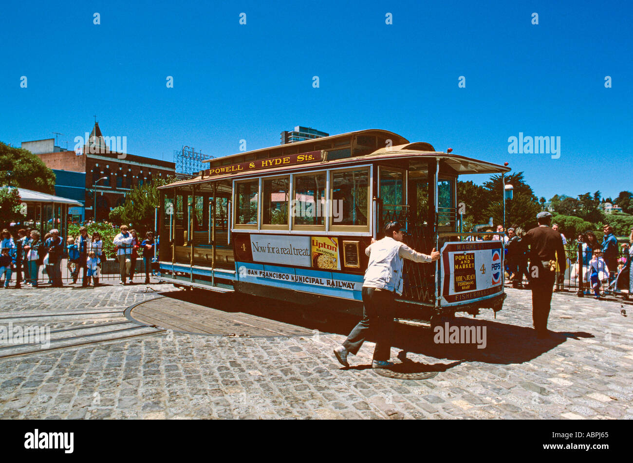 Cable Car Terminal San Francisco Stock Photo - Alamy