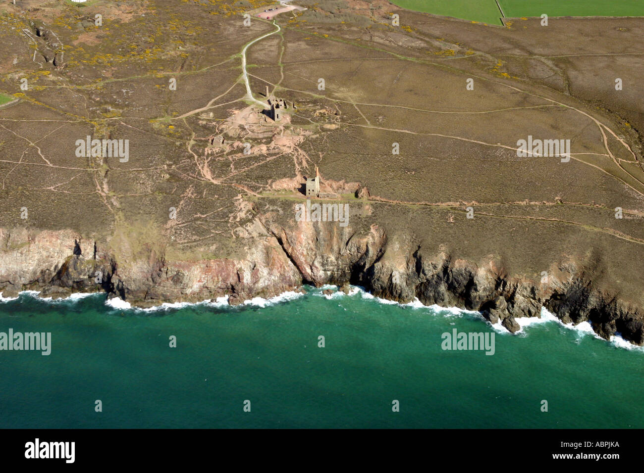 Aerial of Wheal Coates St Agnes Cornwall UK Stock Photo - Alamy
