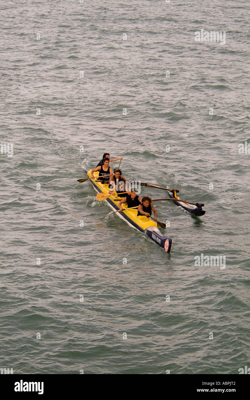 Waka (Maori for canoe Stock Photo - Alamy