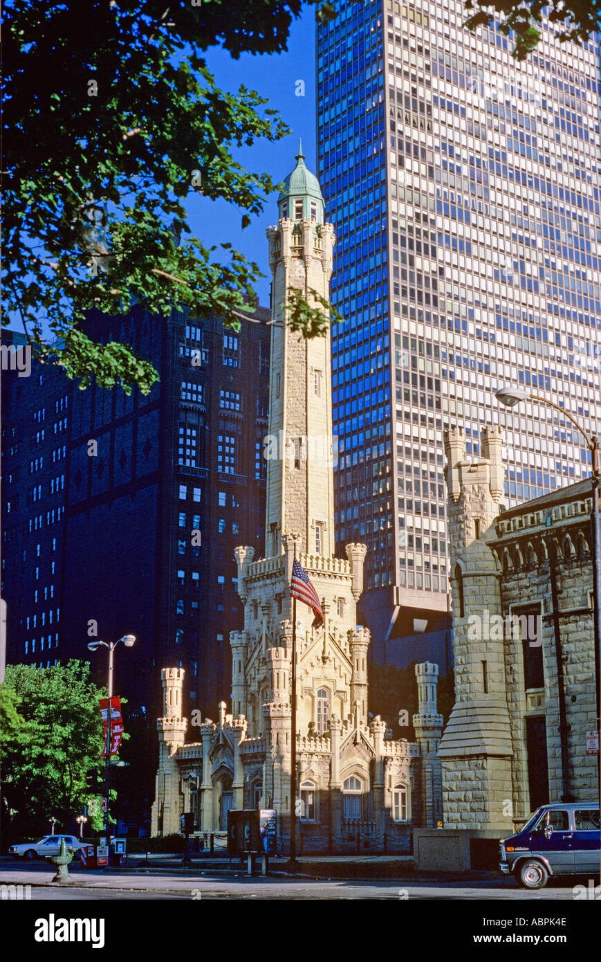 The Watertower Chicago USA Stock Photo - Alamy
