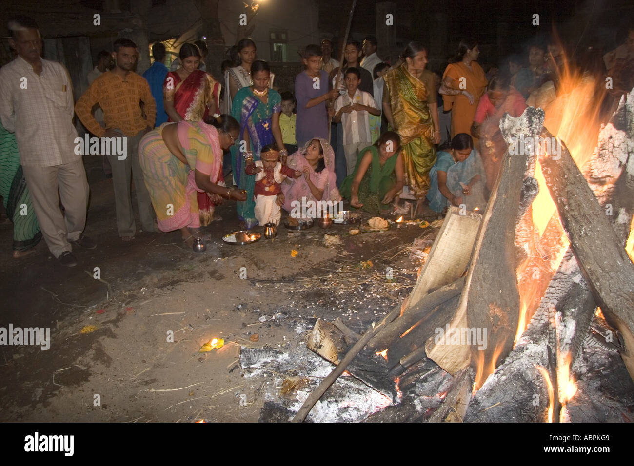 The burning of holika hi-res stock photography and images - Alamy