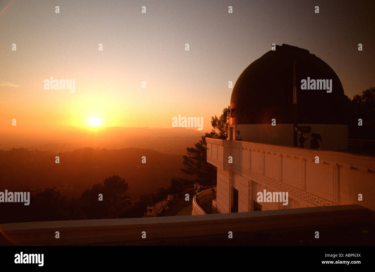 Sunset Griffith Observatory Los Angeles Califorina Stock Photo - Alamy
