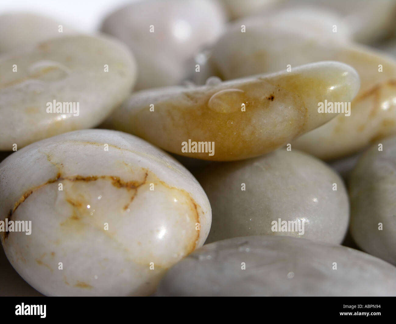 Shiny polished stones white marble appearance Stock Photo - Alamy