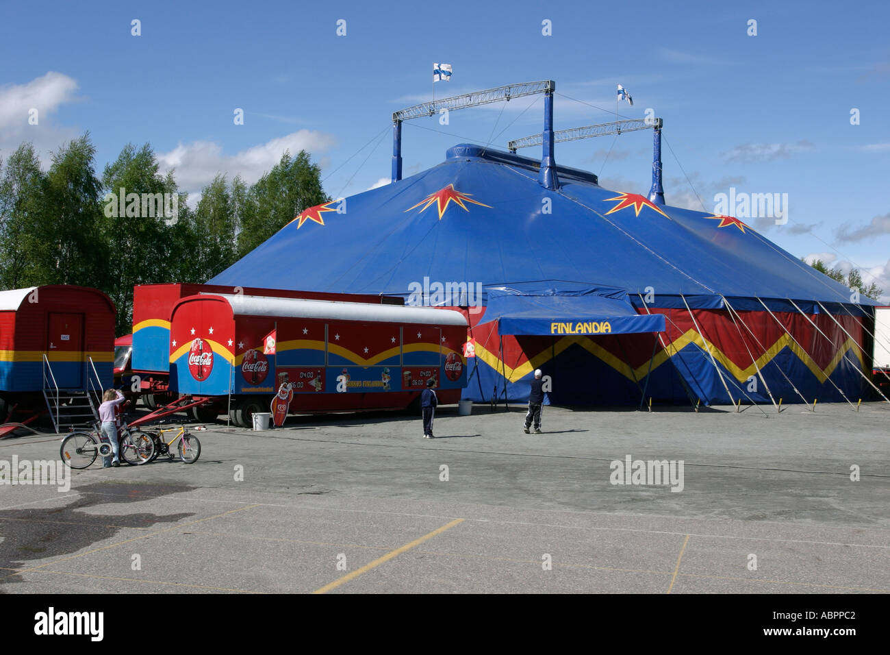 children by the circus arena Stock Photo - Alamy