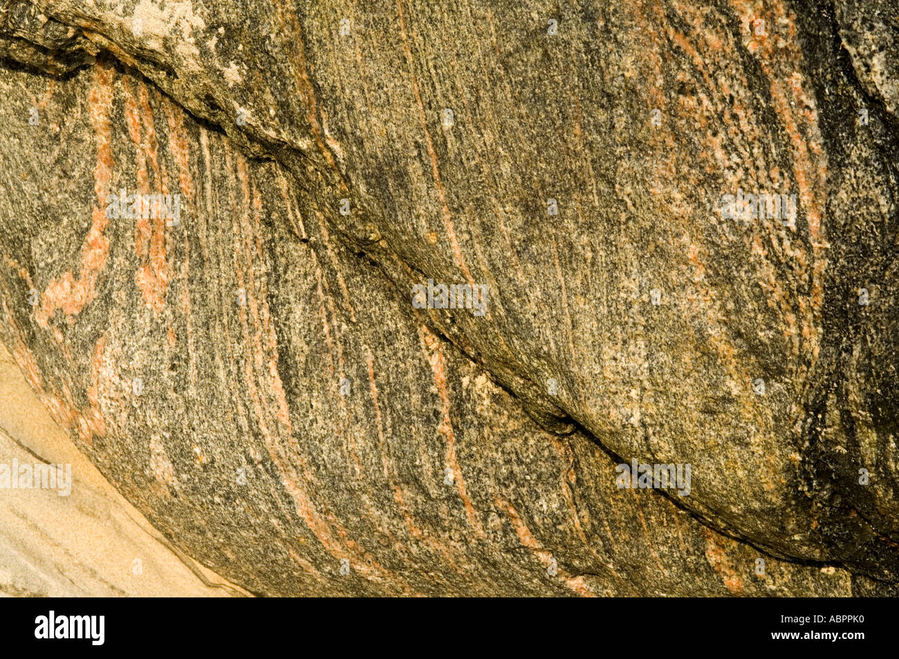 Foliated banded gneiss hi-res stock photography and images - Alamy