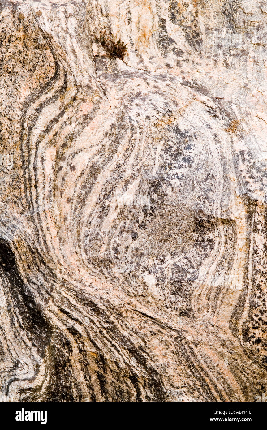 Foliated banded gneiss hi-res stock photography and images - Alamy