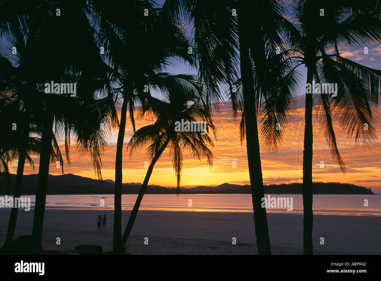 Playa Sumara at sunrise Nicoya Peninsula Guanacaste Costa Rica Stock ...