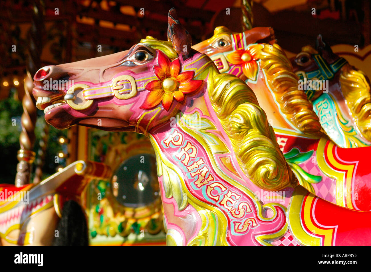 Carousel horses, York, North Yorkshire, UK Stock Photo - Alamy