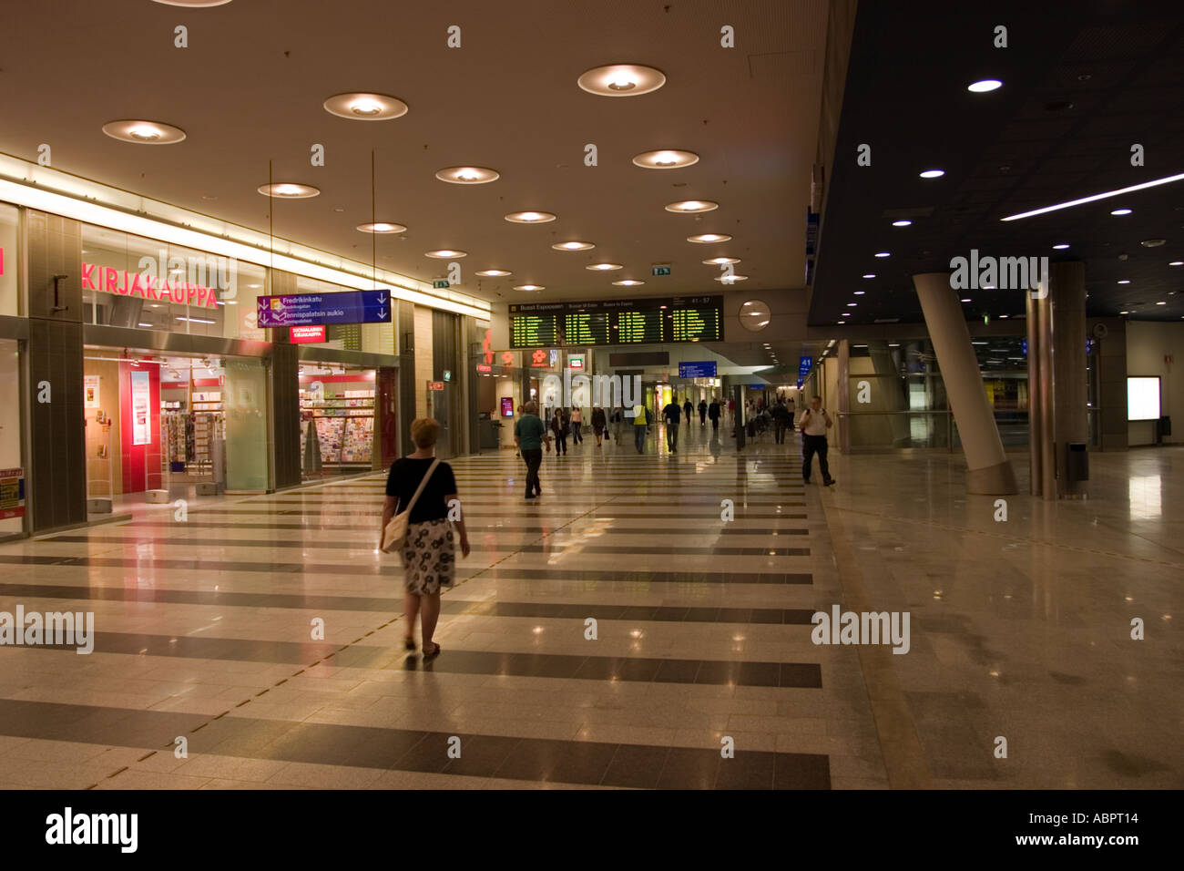 Kamppi bus terminal interior, Helsinki Finland Stock Photo - Alamy