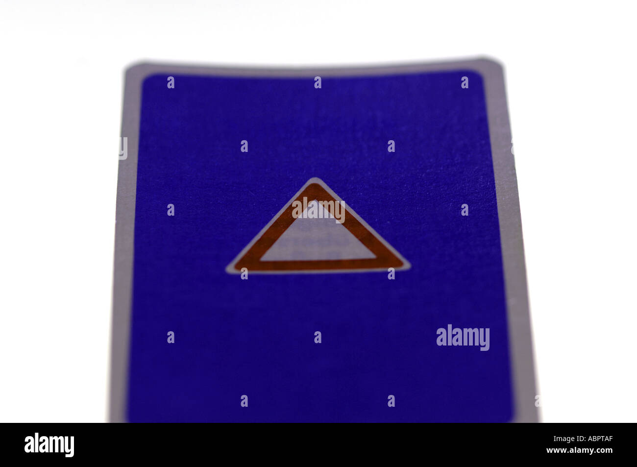 warning triangel road safety cards blue game chance danger roads safe ...