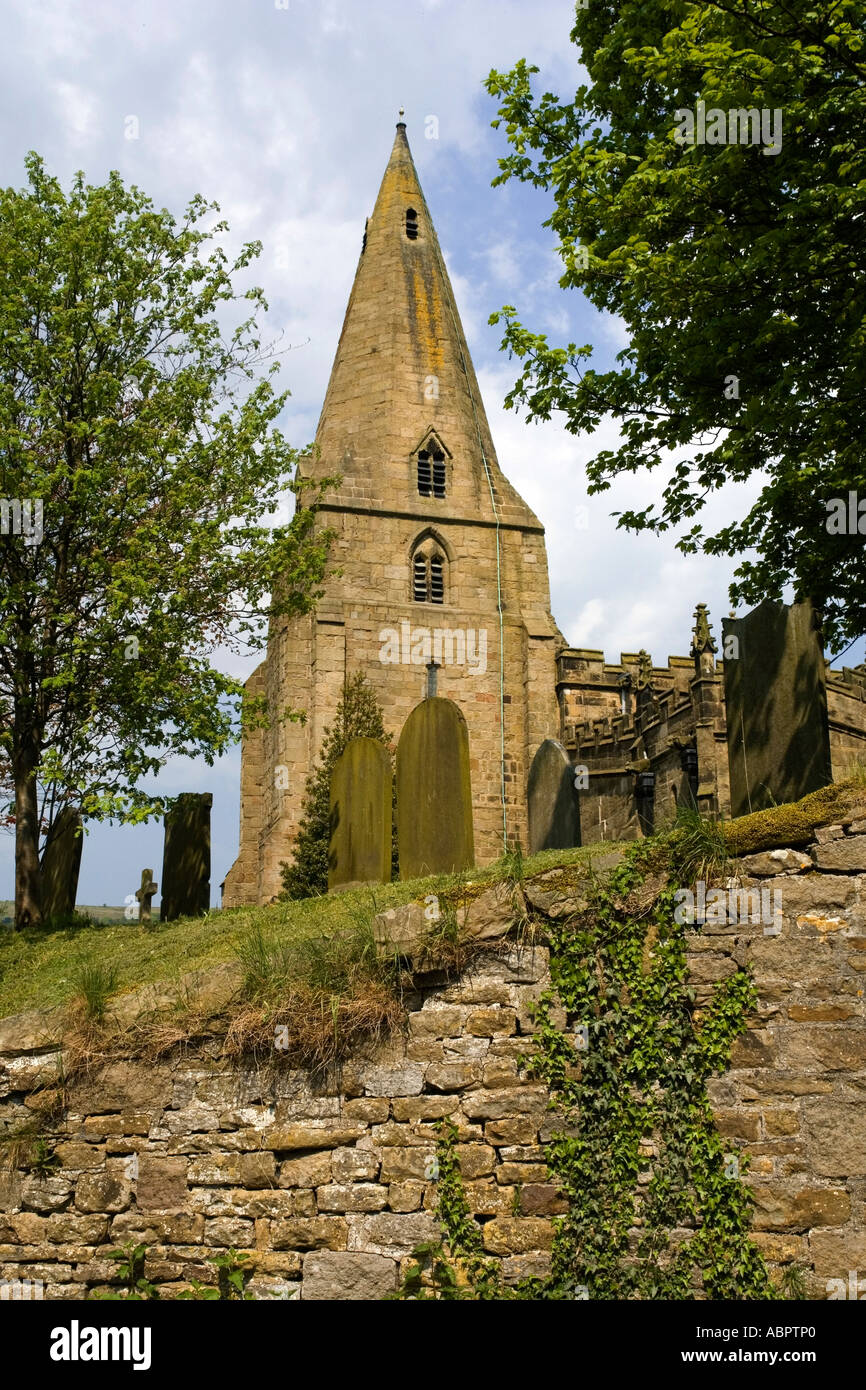 england derbyshire peak district national park hope village Stock Photo ...