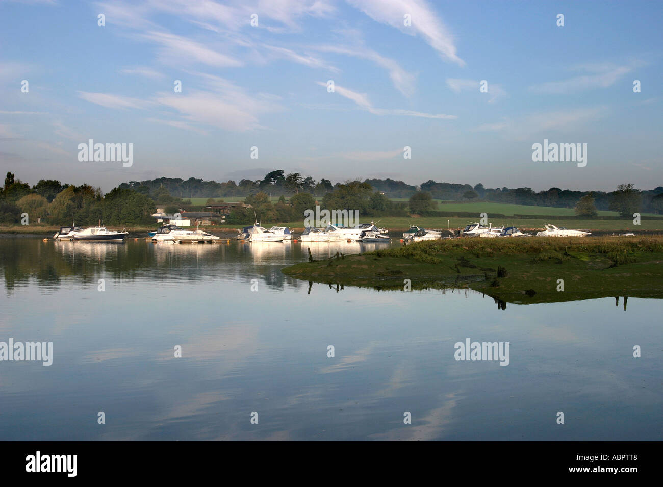 Early morning on the Hamble River in Hampshire, UK Stock Photo - Alamy
