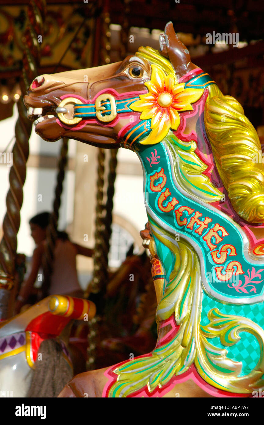 Carousel horse, York, North Yorkshire, UK Stock Photo - Alamy
