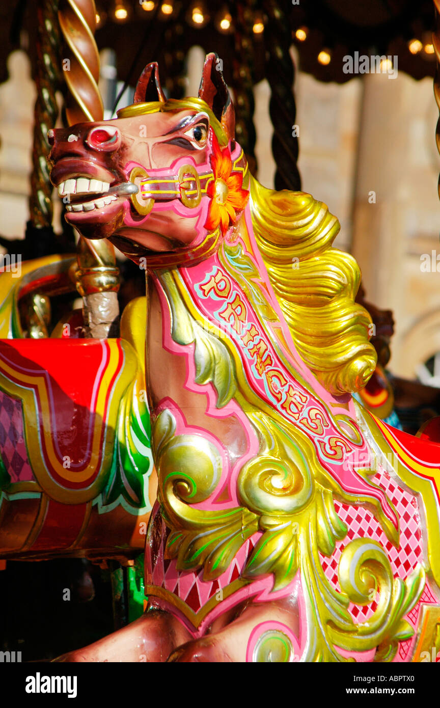 Carousel horse, York, North Yorkshire, UK Stock Photo - Alamy