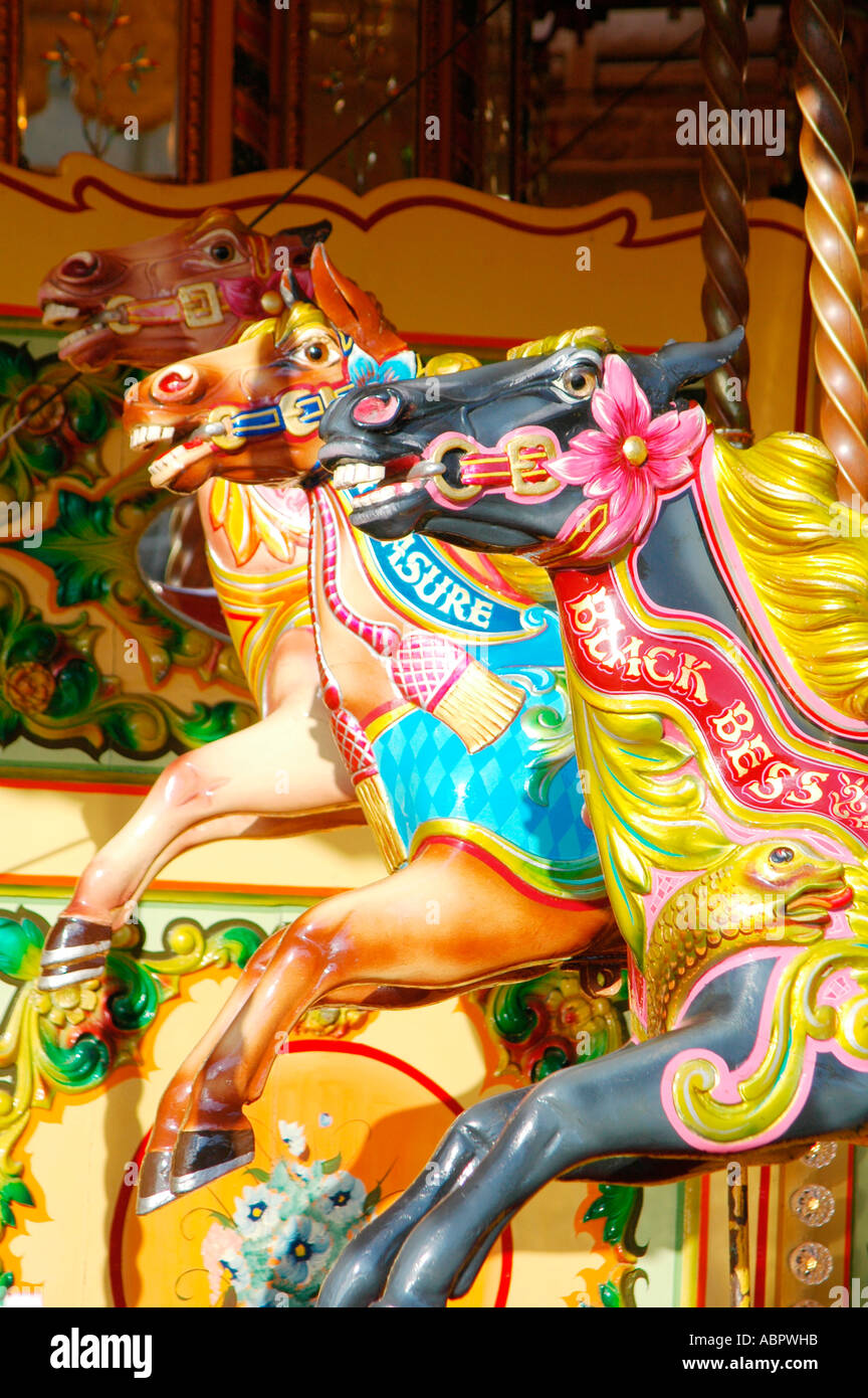 Carousel horses, York, North Yorkshire, UK Stock Photo - Alamy