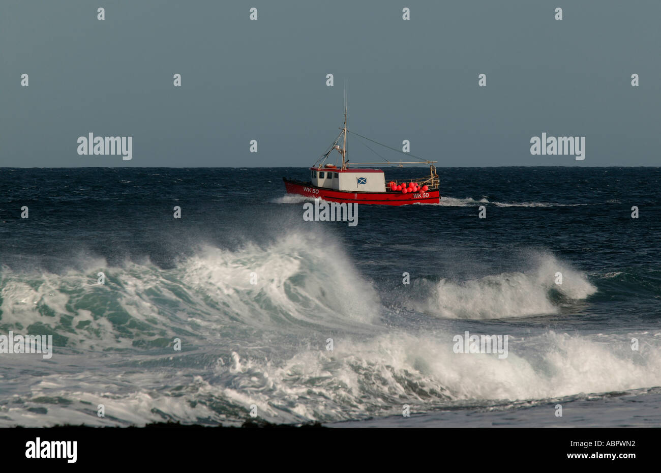 Fishing Boat Scotland Rough Sea High Resolution Stock Photography and ...