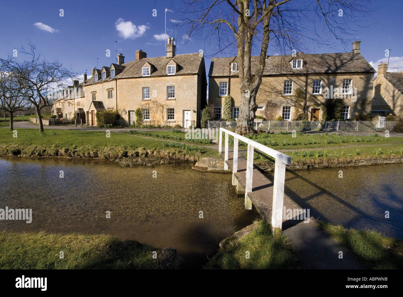 Lower Slaughter Village The Cotswolds Gloucestershire The Midlands ...