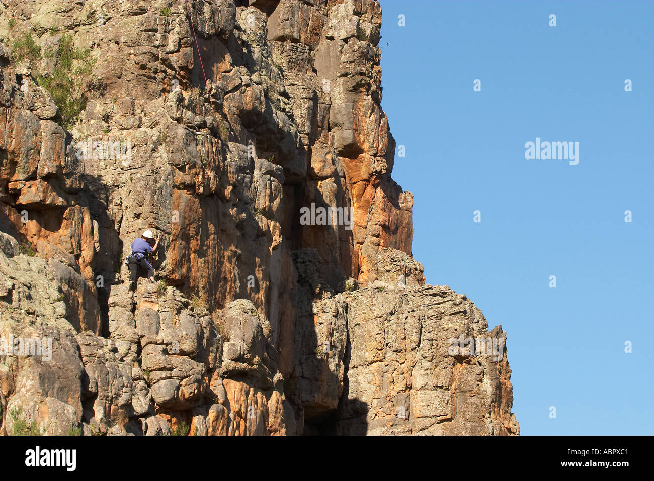Rock Climbing at Mitre Rock Mount Arapiles Natimuk Victoria Australia Stock Photo: 4227776 - Alamy