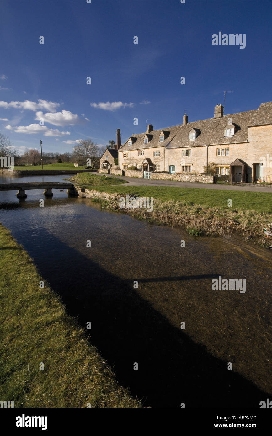 Lower Slaughter Village The Cotswolds Gloucestershire The Midlands ...