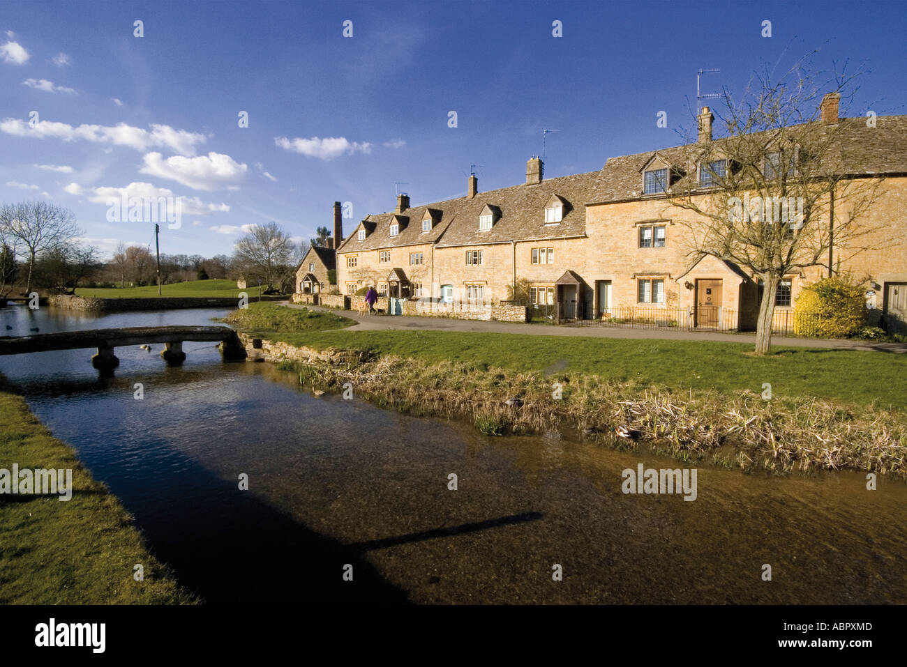 Lower Slaughter Village The Cotswolds Gloucestershire The Midlands ...