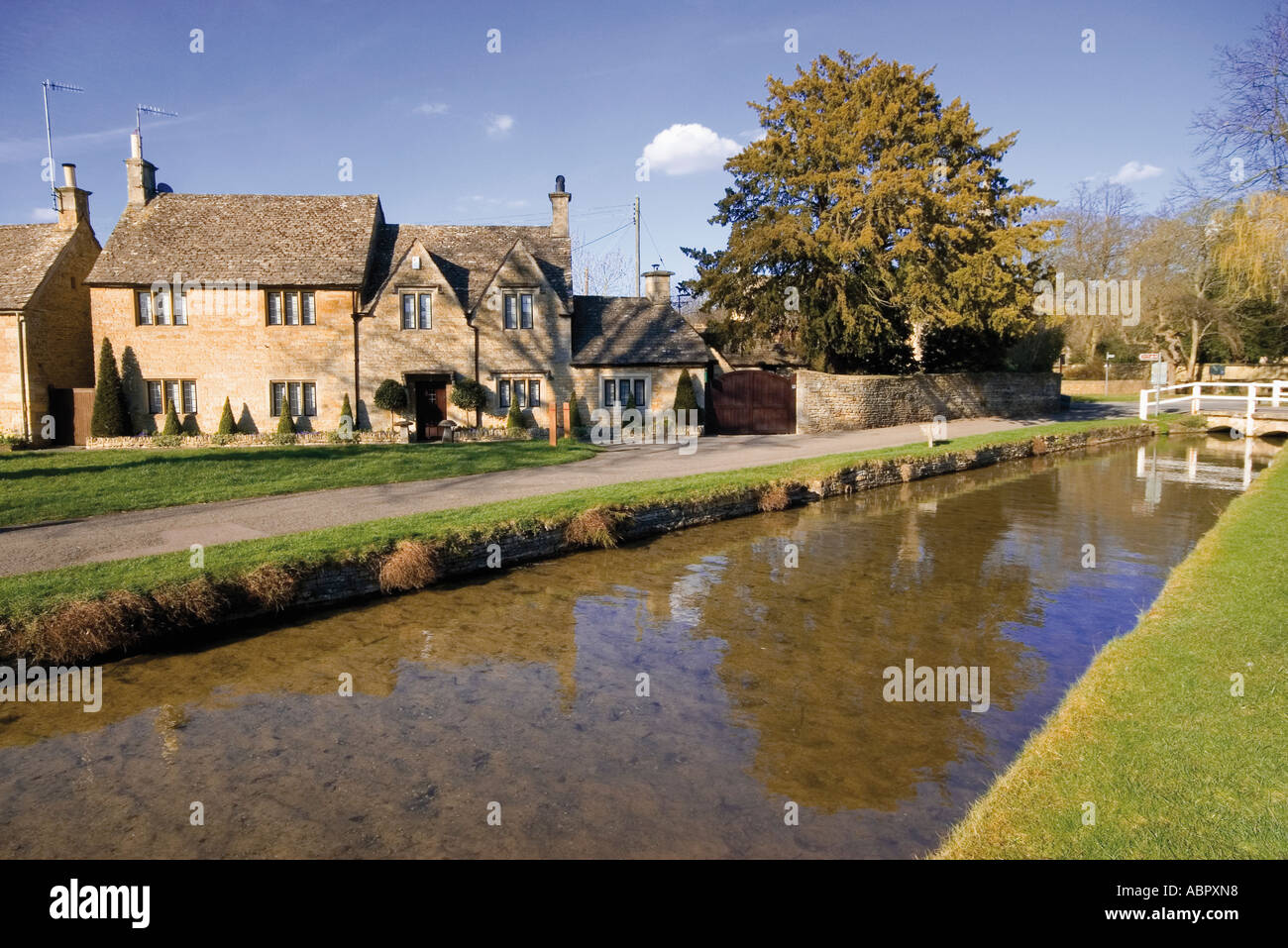 Lower Slaughter Village The Cotswolds Gloucestershire The Midlands ...