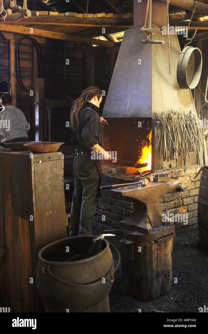 Blacksmith Sovereign Hill Ballarat Victoria Australia Stock Photo - Alamy