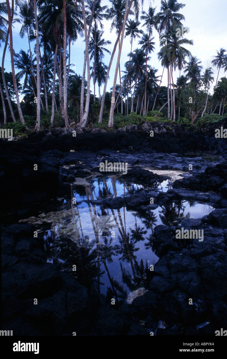 Coastal scene, Samoa Stock Photo - Alamy