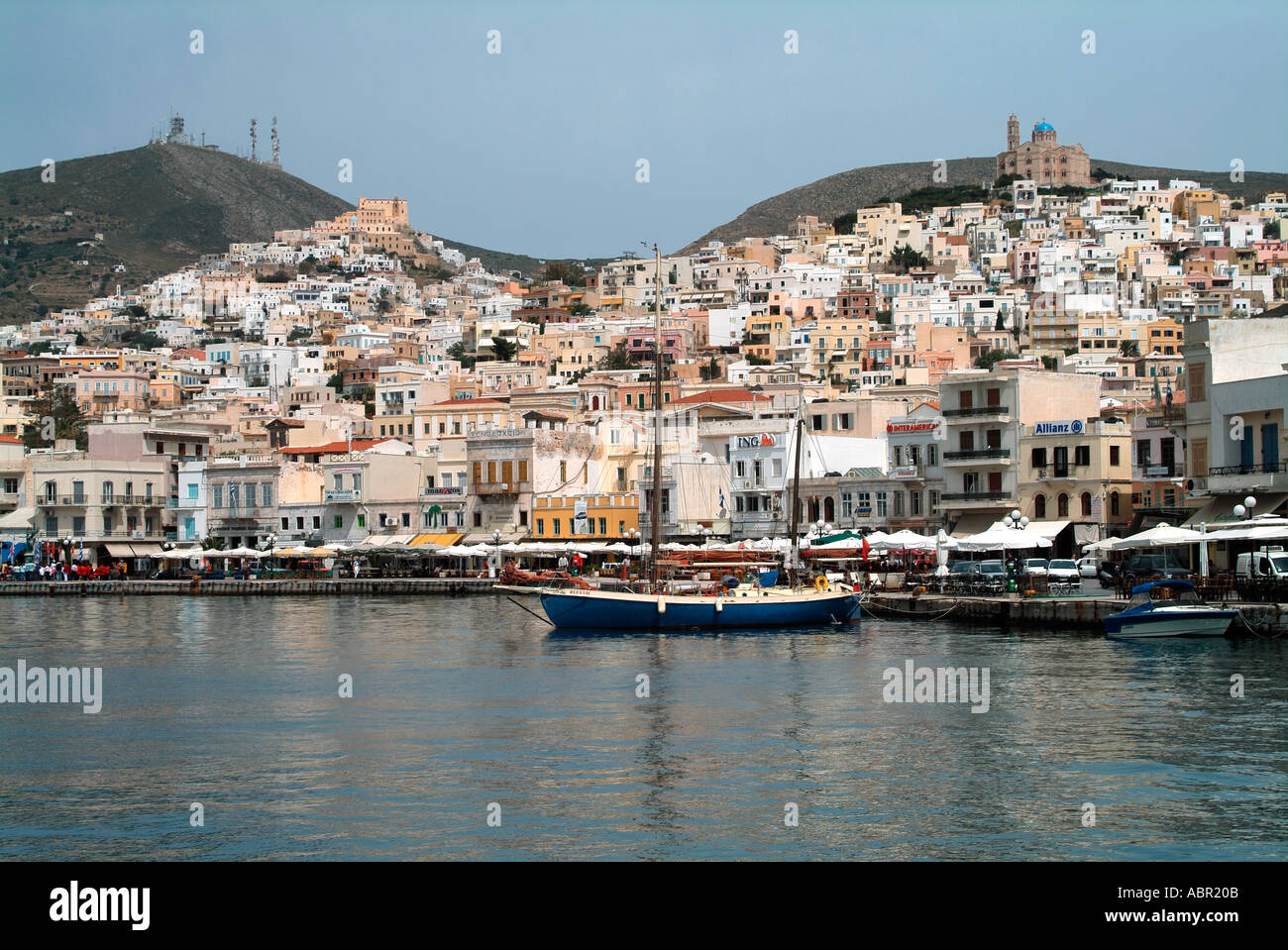 Ermoupoli Greek Island of Syros Stock Photo - Alamy