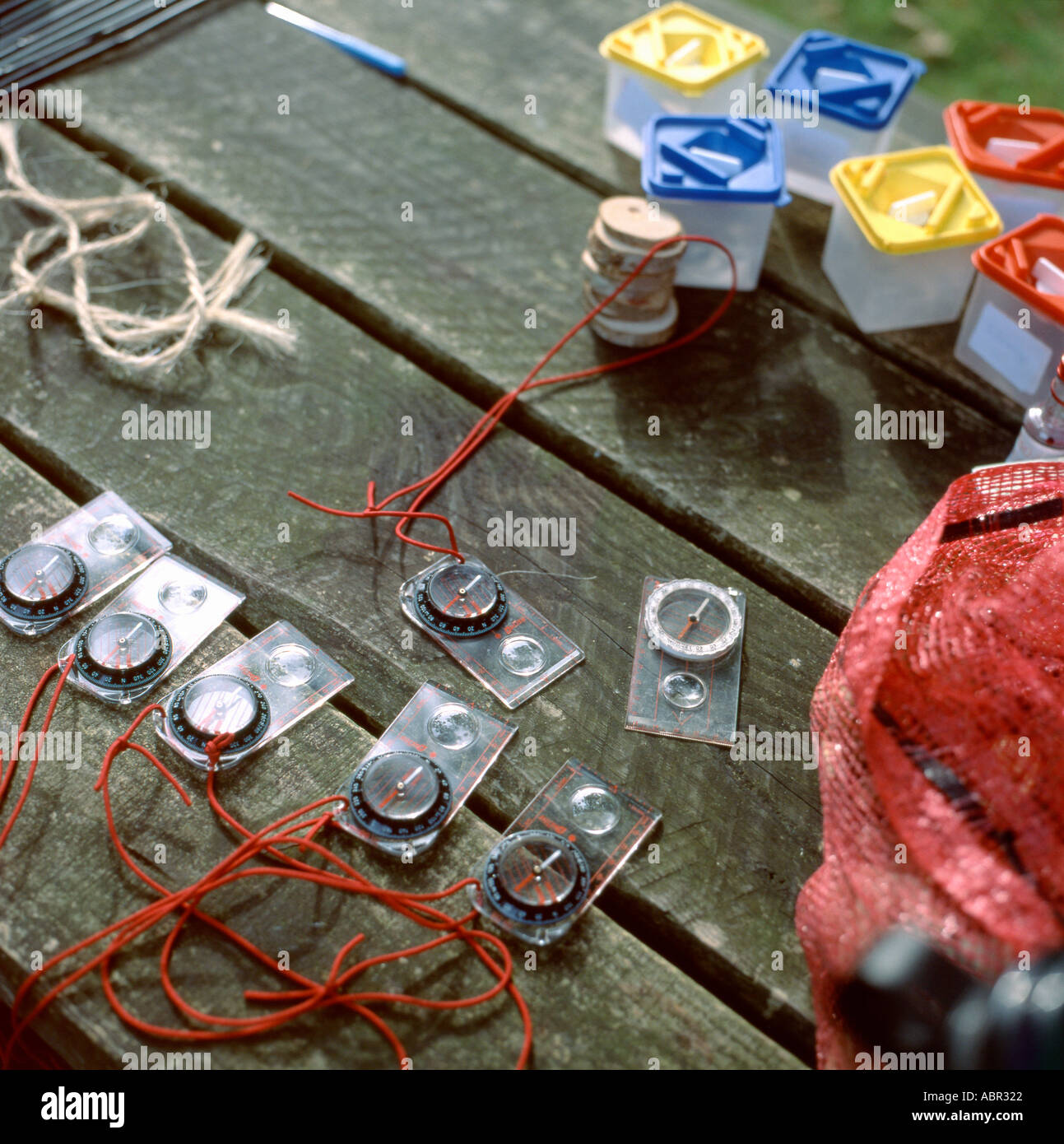 Compasses for a field study group at Gelli Aur Country Park Llandeilo ...