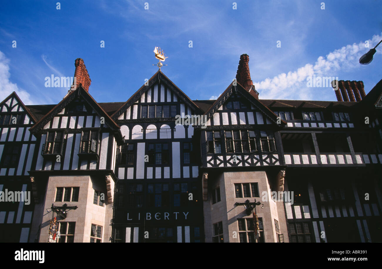 Liberty london entrance shop hi-res stock photography and images - Alamy