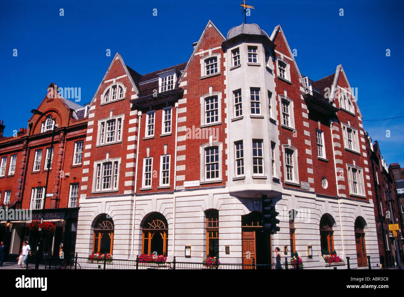 Kings road corner with Old Church street in Chelsea London Stock Photo ...