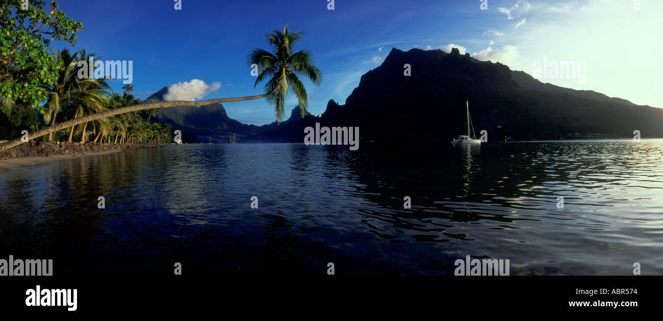 Panorama of Cooks Bay Moorea Stock Photo - Alamy