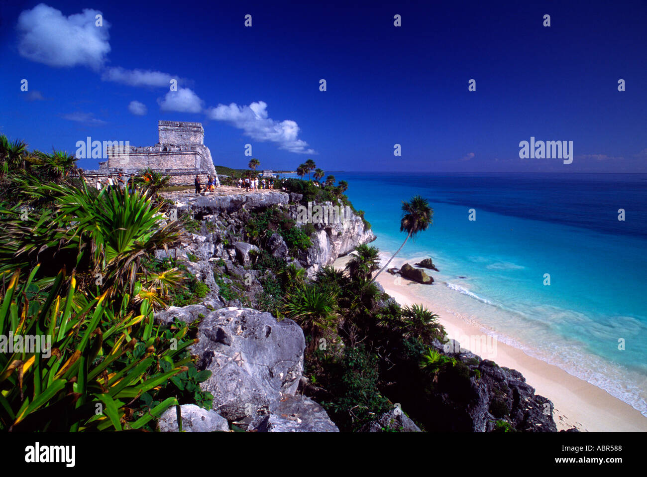 Mayan ruins of Tulum Yucatan Peninsula Mexico Stock Photo - Alamy