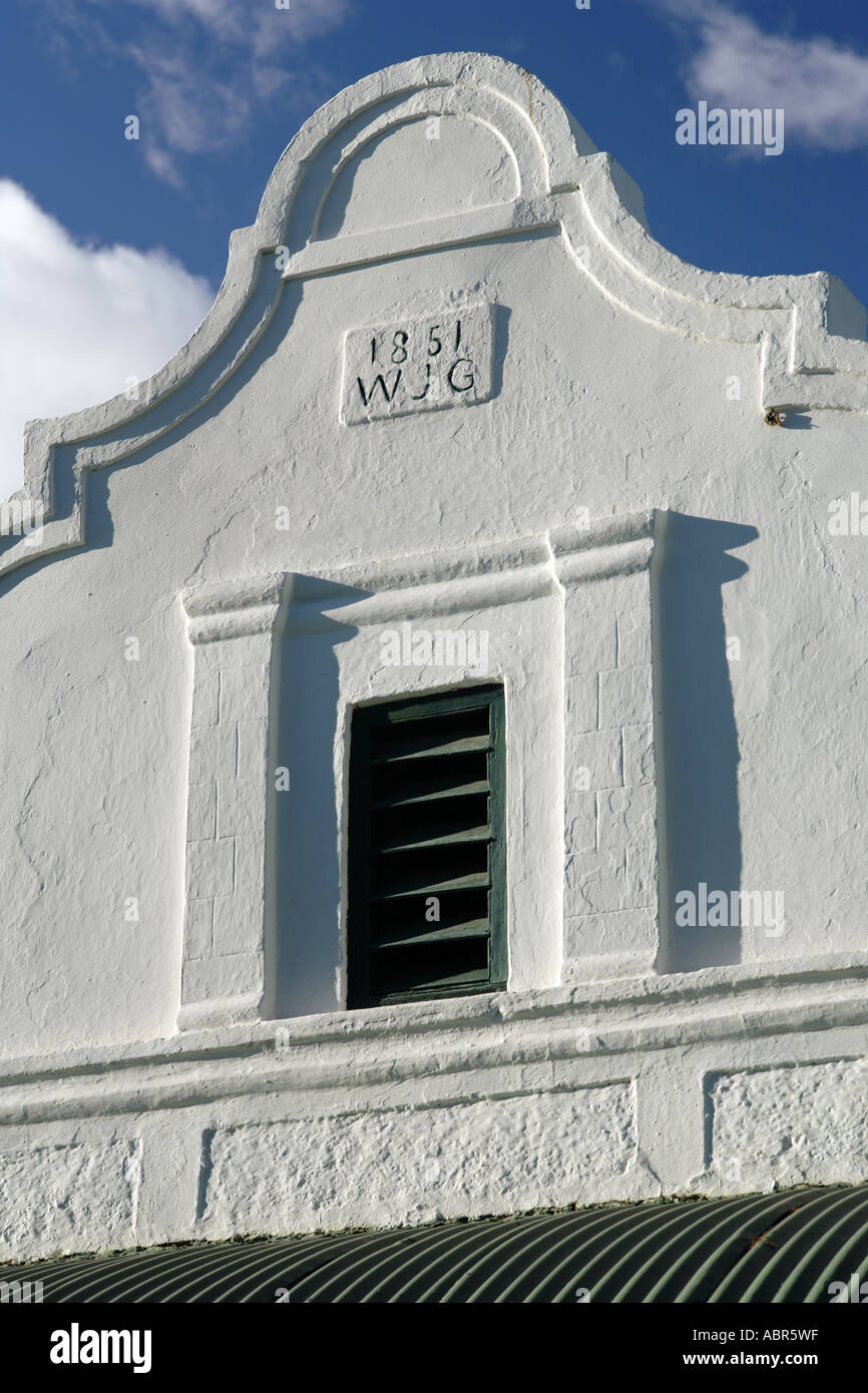 Gable of Cape Dutch Architecture building Prince Albert South Africa ...