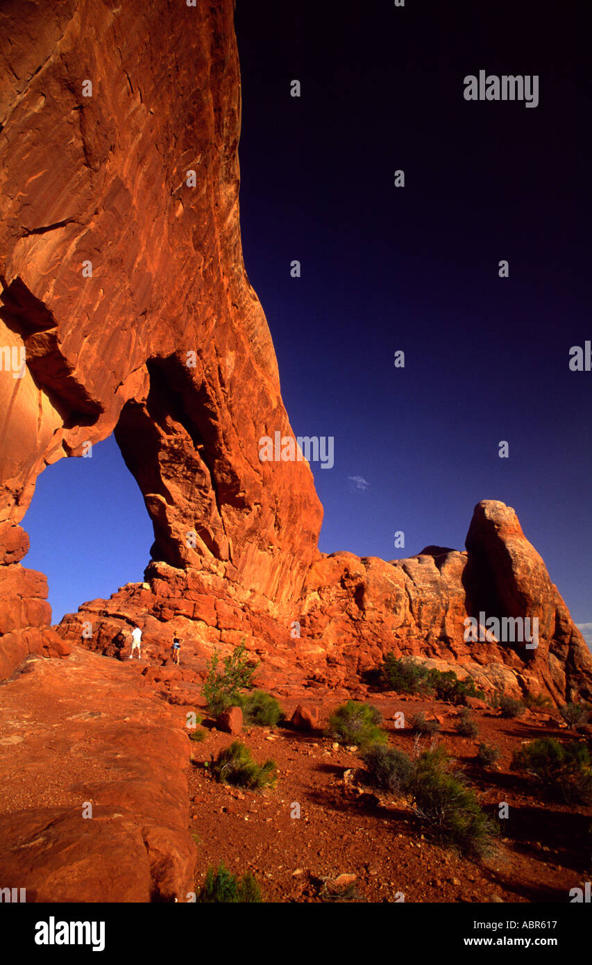 Window Arch Arches National Park Utah USA Stock Photo - Alamy