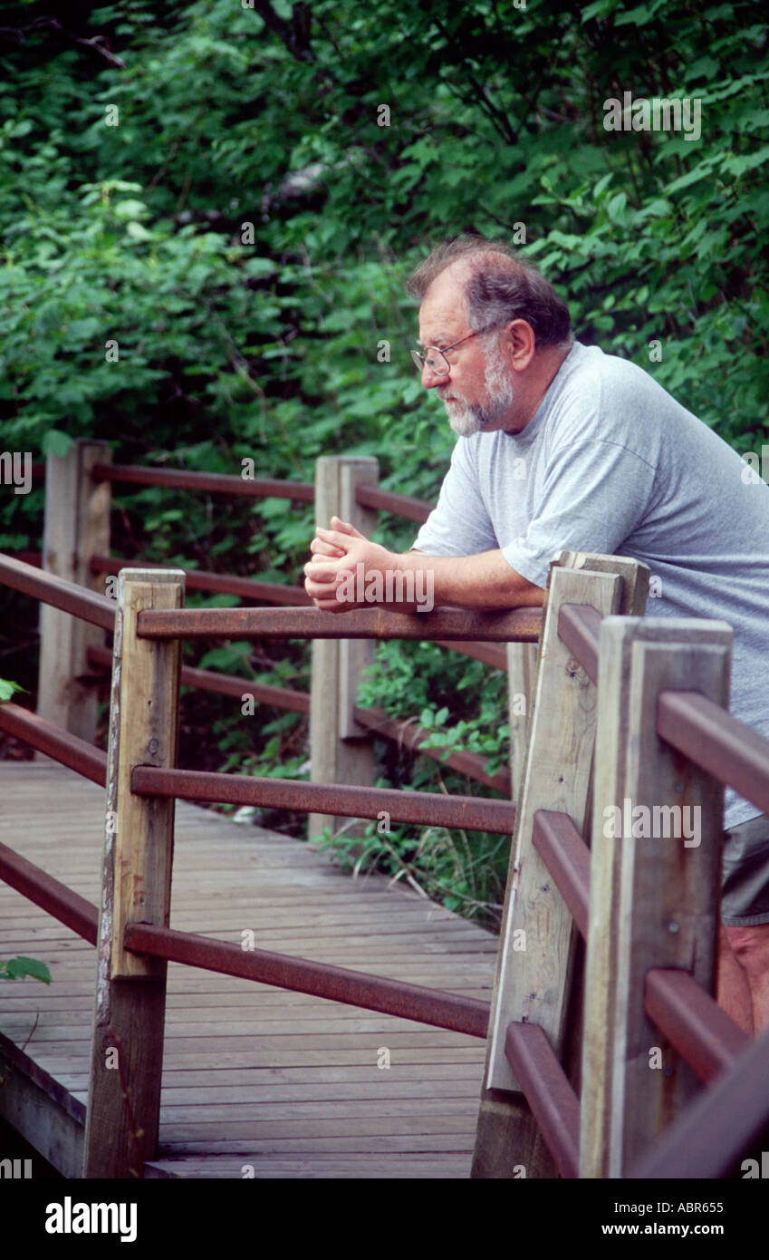 Old man Outside Stock Photo - Alamy