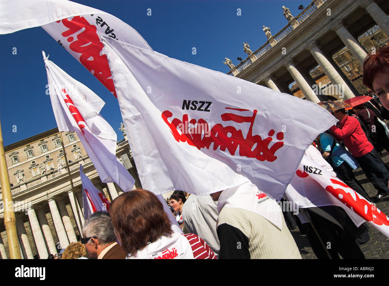 Solidarnosc Flags High Resolution Stock Photography and Images - Alamy