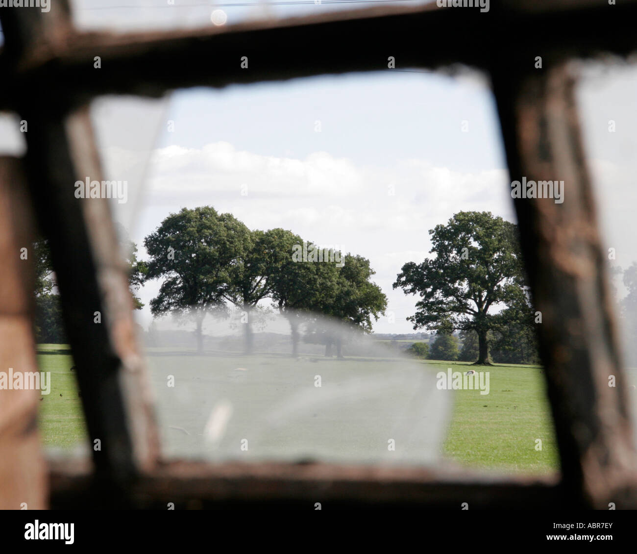 Broken window view hi-res stock photography and images - Alamy