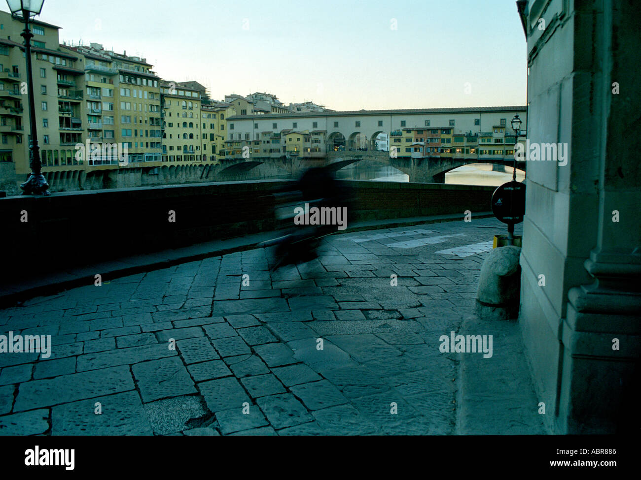 Old street in Florence near the ponte Vecchio Stock Photo - Alamy