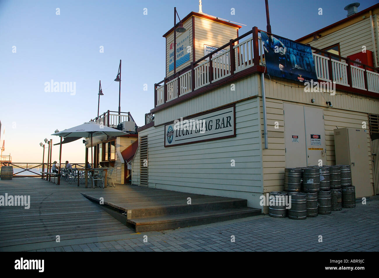 Lucky Shag bar on the Barrack Street Jetty Swan River Perth Western ...