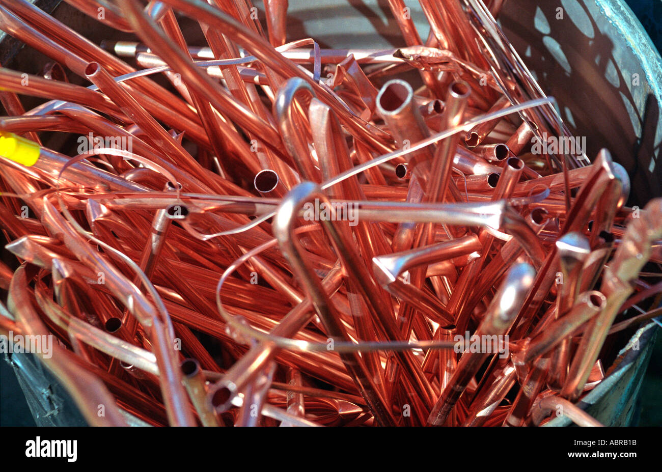 Copper wire in a scrapyard Stock Photo - Alamy