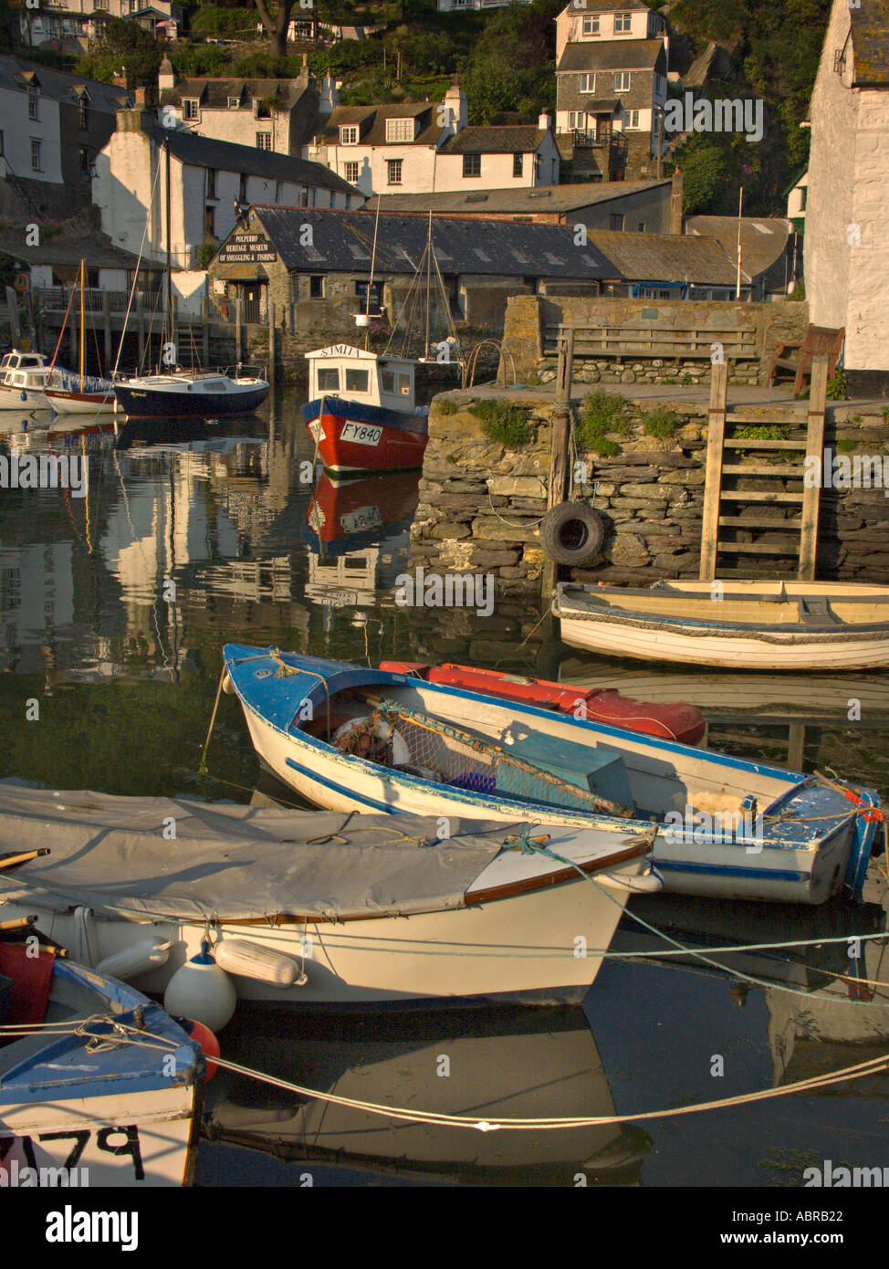 Polperro in Cornwall Stock Photo - Alamy