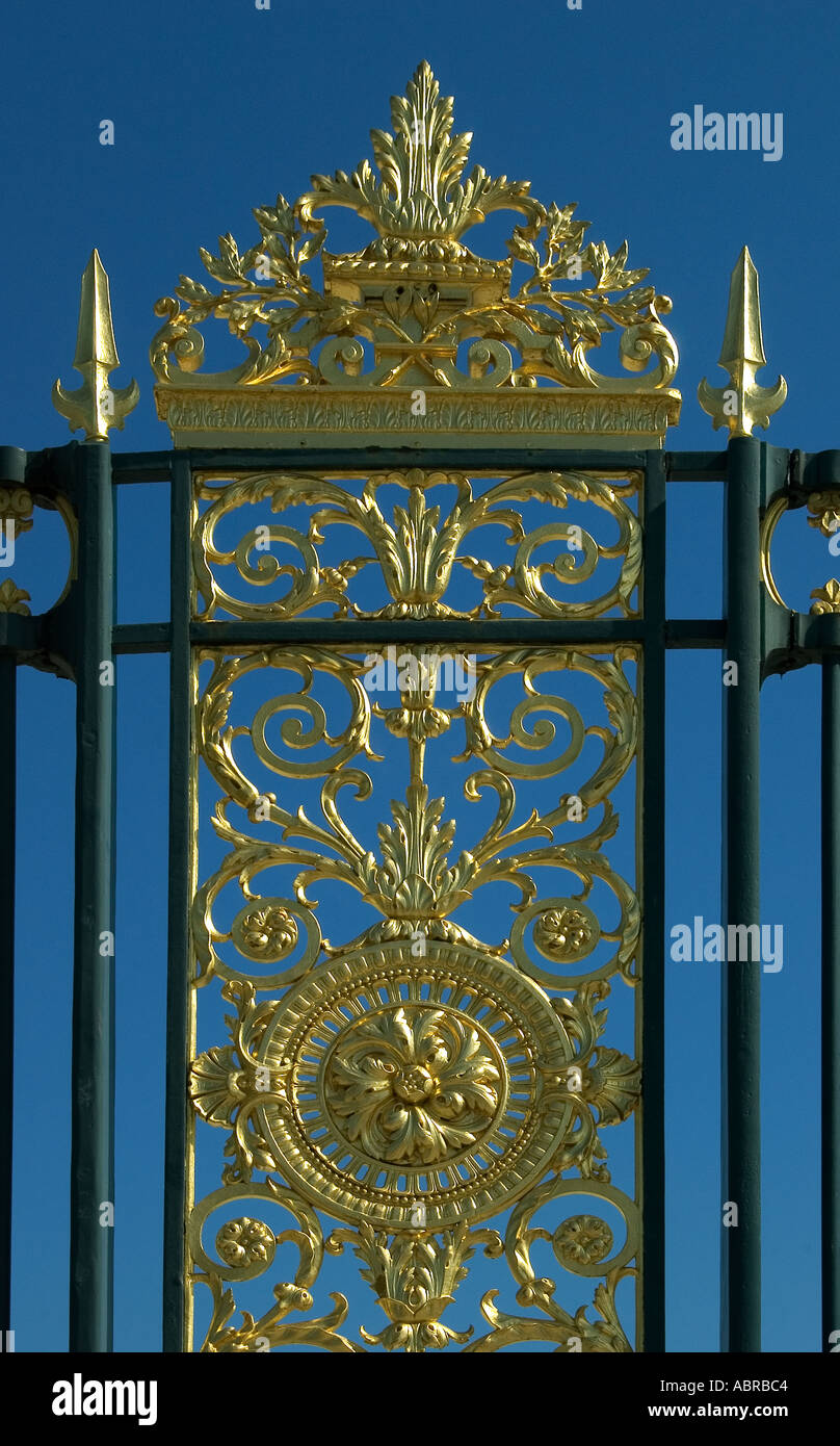 Ornamental gold wrought iron gates hi-res stock photography and images ...