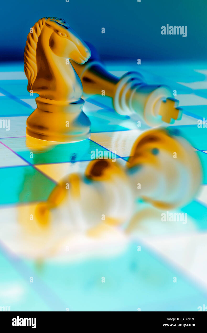 Photo Composite of Chess Pieces and Chess Board Stock Photo - Alamy