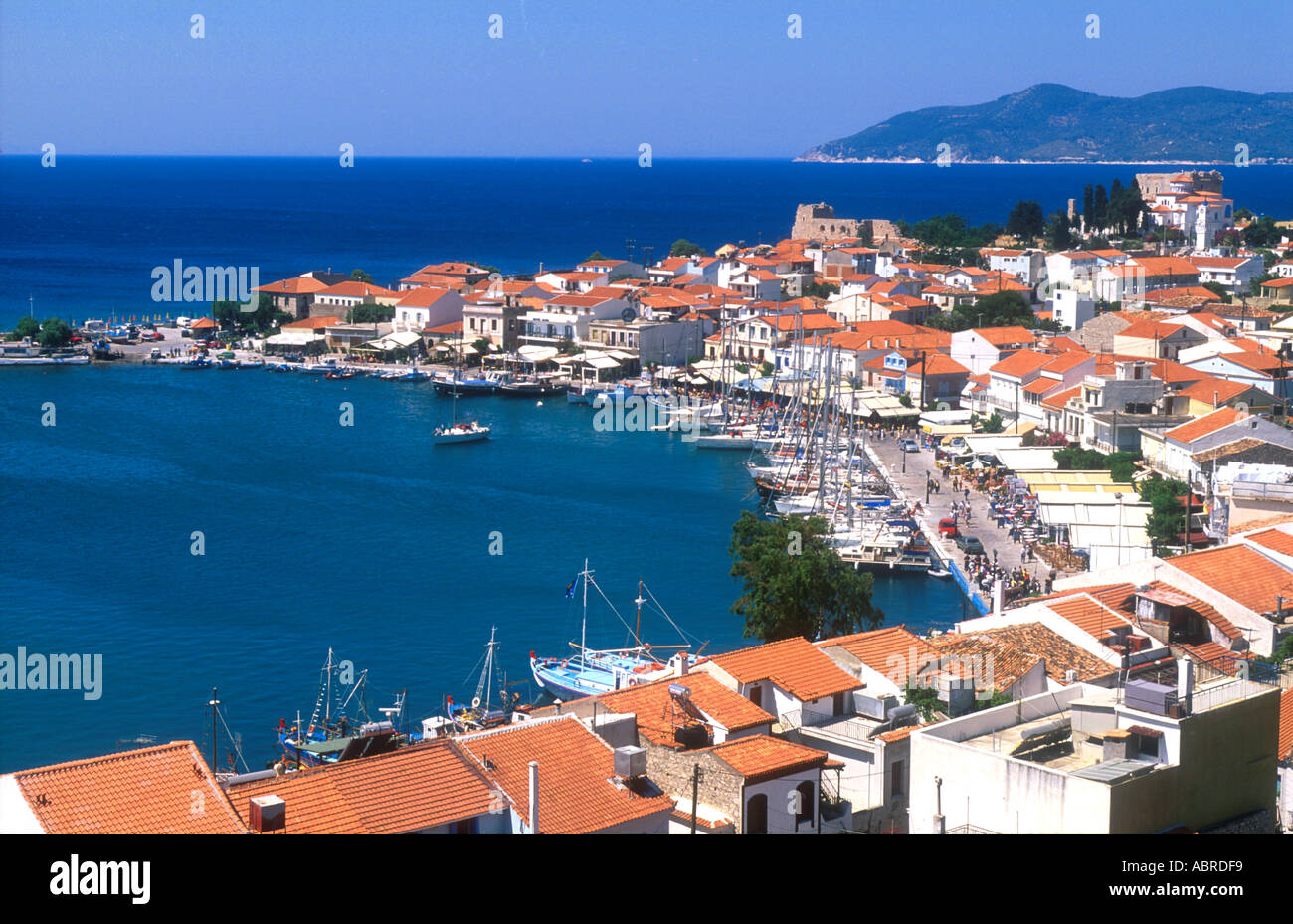 greece northern aegean islands samos view of pythagorion Stock Photo ...