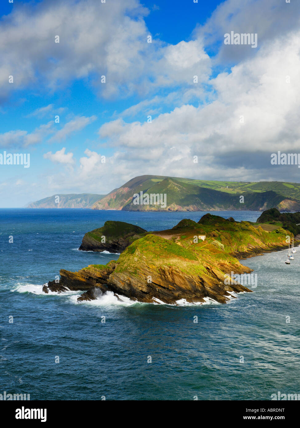 Water Mouth and Sextons Burrow on the North Devon Heritage Coast viewed ...