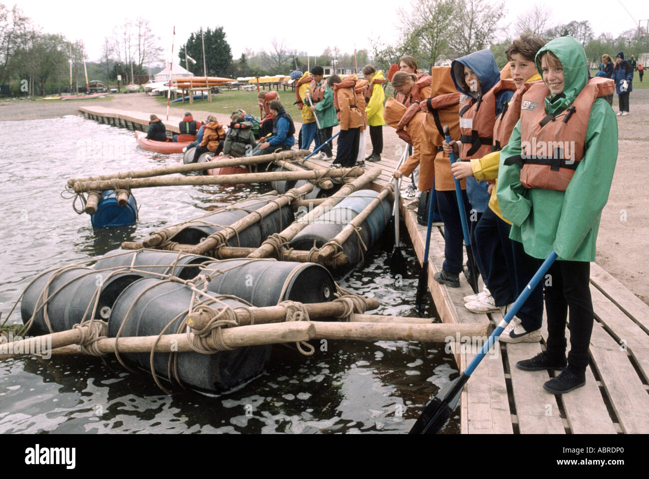 primary students on adventure outing Stock Photo - Alamy