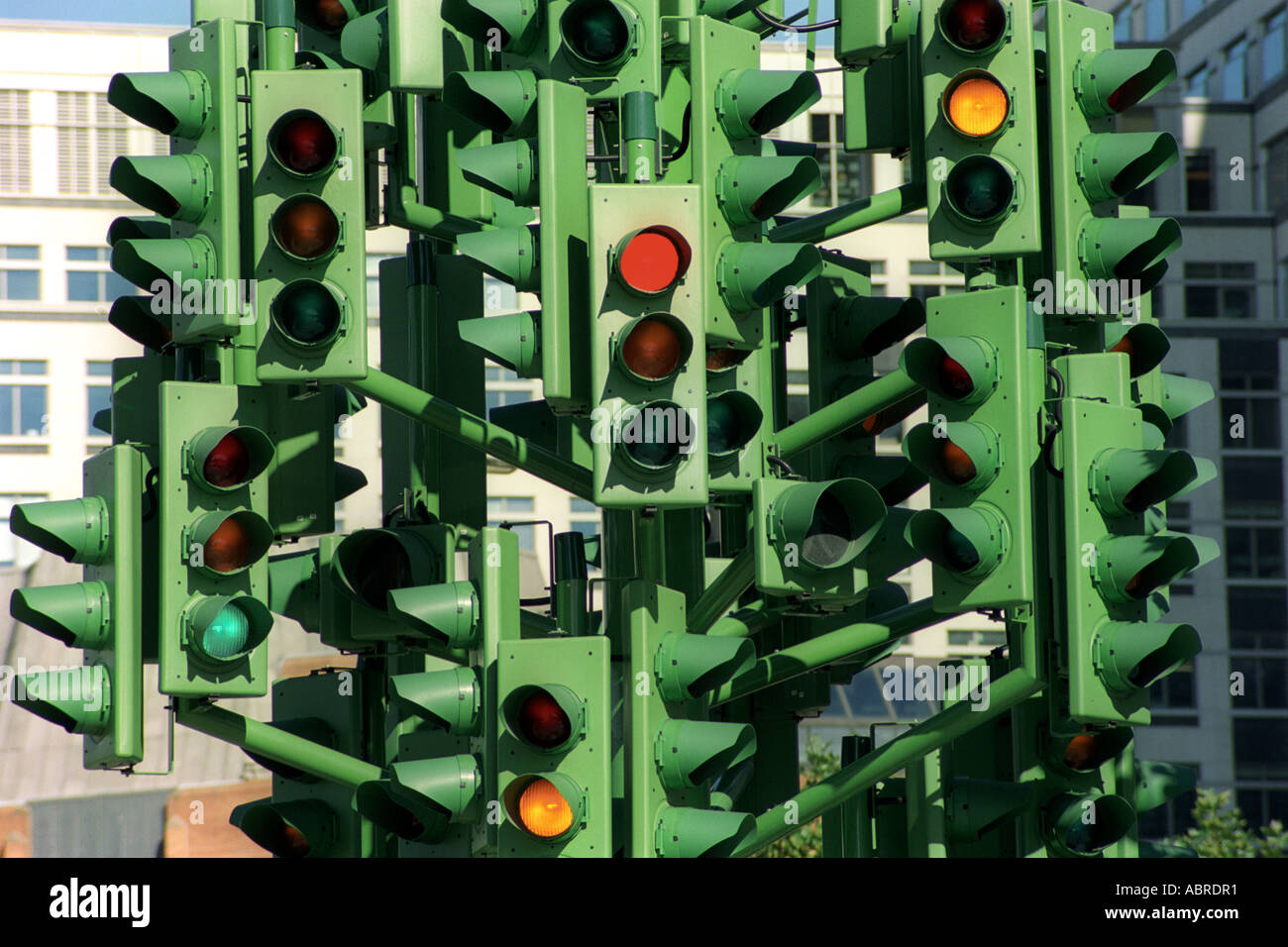 traffic lights abstract sculpture lots of traffic lights together ...